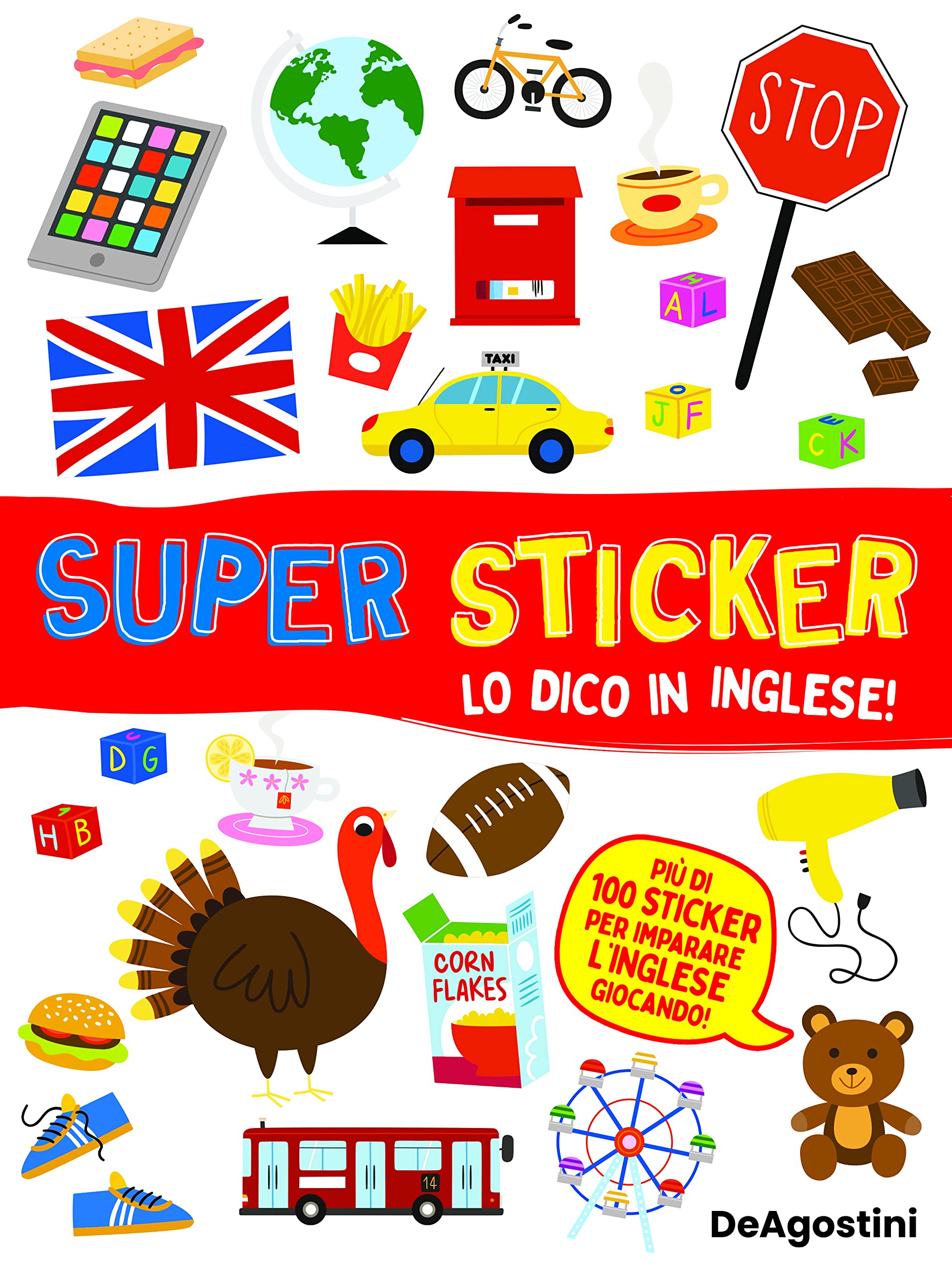 Lo dico in inglese. Super sticker | Libri | De Agostini Libri